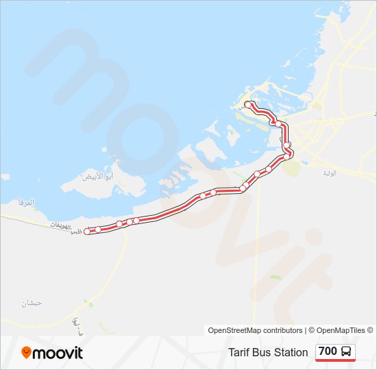 700 Route: Schedules, Stops & Maps - Tarif Bus Station (Updated)