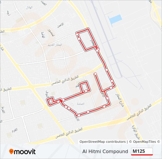 m125 Route: Schedules, Stops & Maps - Al Hitmi Compound (Updated)