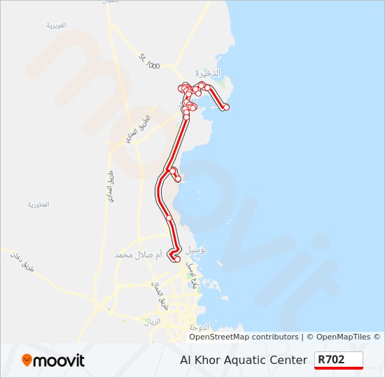r702 Route: Schedules, Stops & Maps - Al Khor Aquatic Center (Updated)