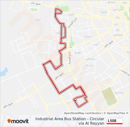 l508 Route: Schedules, Stops & Maps - Industrial Area Bus Station ...