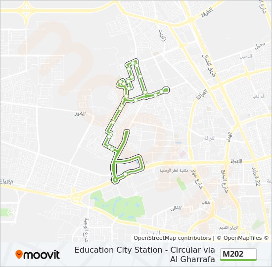 m202 Route: Schedules, Stops & Maps - Education City Station - Circular ...