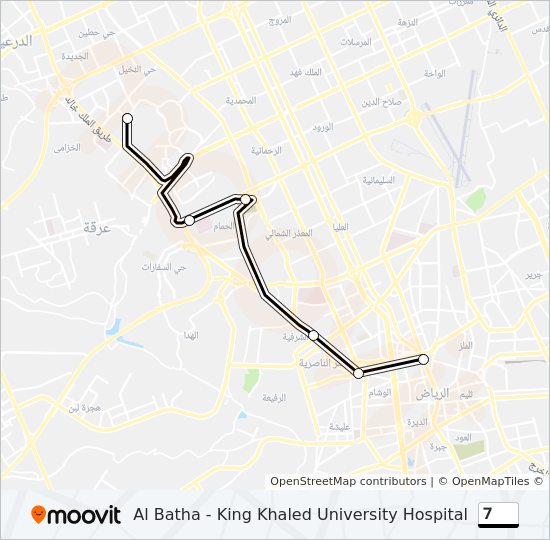 7 Route: Schedules, Stops & Maps - Al Batha (Updated)