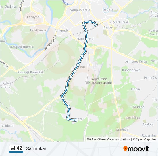 42 Route: Schedules, Stops & Maps - Salininkai (Updated)