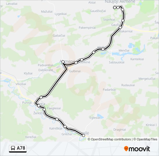 A78 Route: Schedules, Stops & Maps - (Updated)