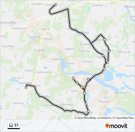 51 Route: Schedules, Stops & Maps - (Updated)