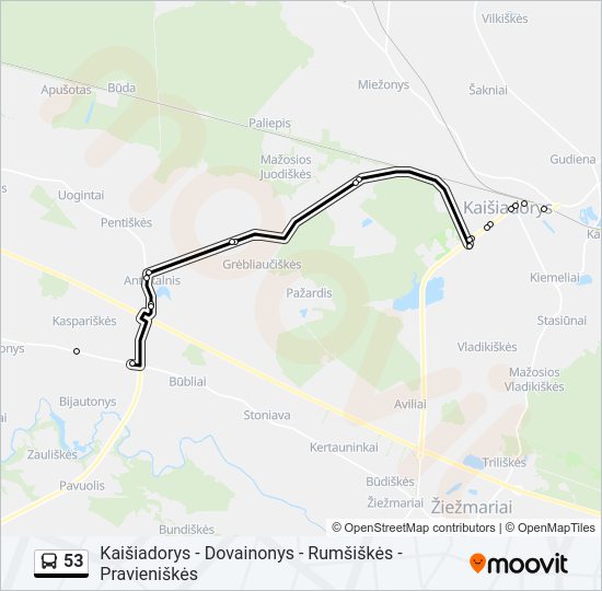 53 Route: Schedules, Stops & Maps - (Updated)