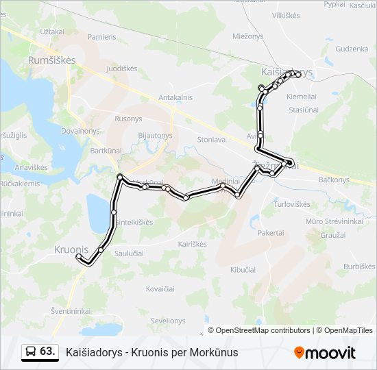 63 Route: Schedules, Stops & Maps - (Updated)