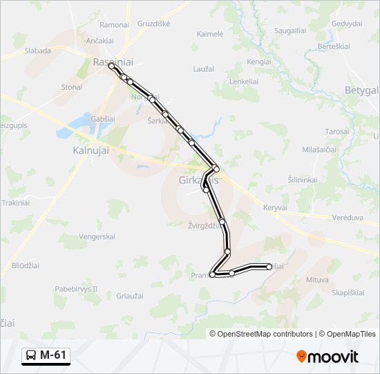 M61 Route: Schedules, Stops & Maps - (Updated)