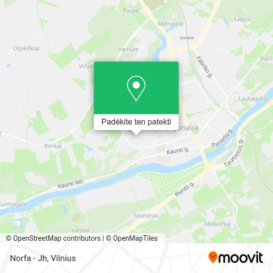 Kaip patekti į Norfa - Jh Vilnius mieste naudojant autobusas?