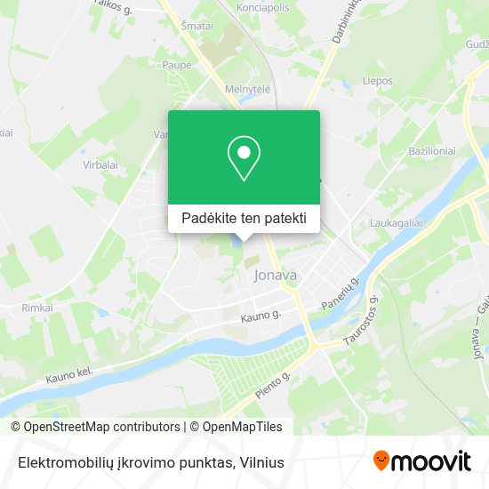 Kaip patekti į Elektromobilių įkrovimo punktas Vilnius mieste naudojant ...