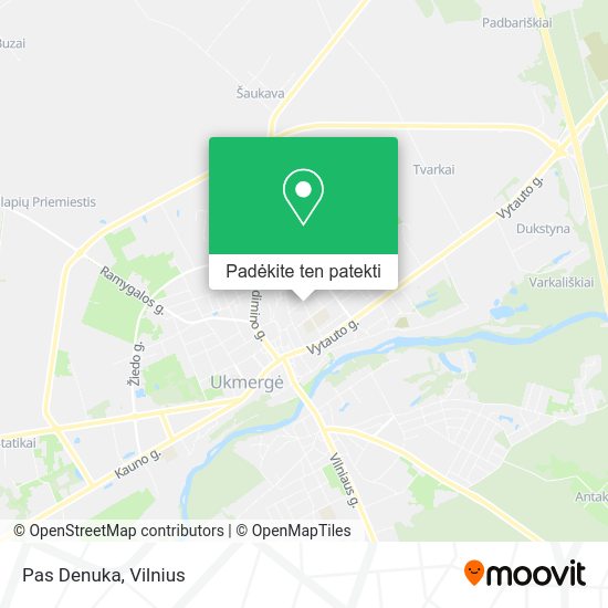 Kaip patekti į Pas Denuka Vilnius mieste naudojant autobusas?